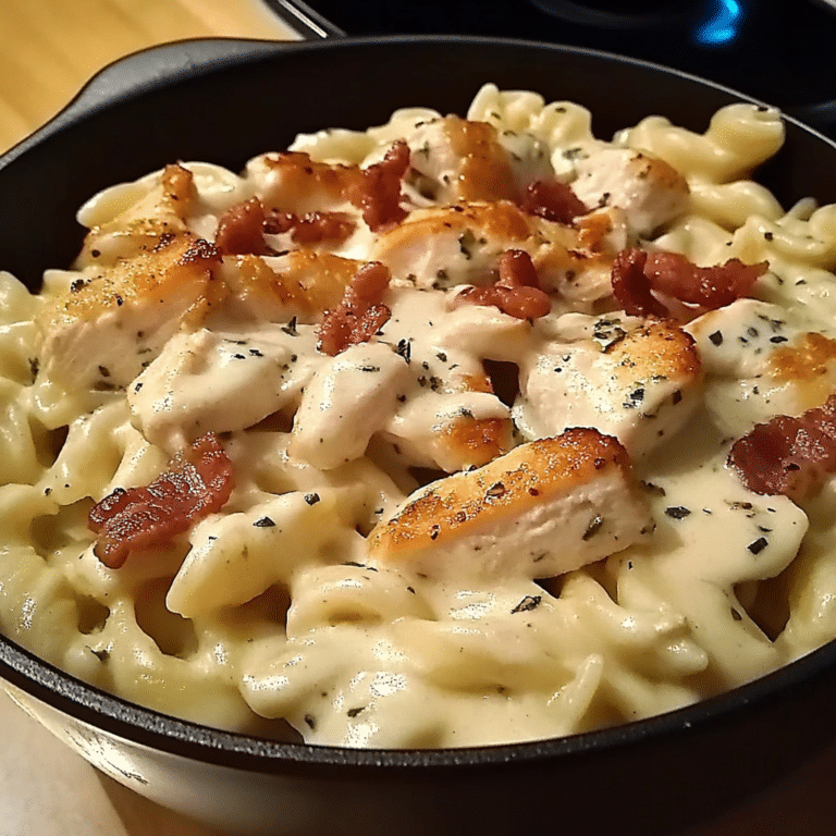 Creamy Chicken Bacon Ranch Pasta - Clara quick dinners