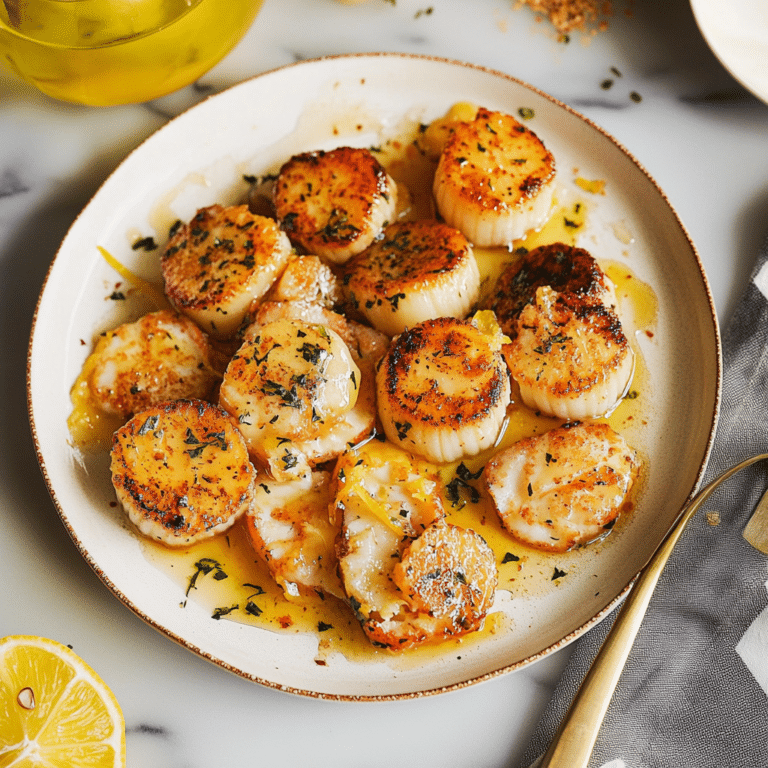 LEMON BUTTER SCALLOPS - Clara quick dinners
