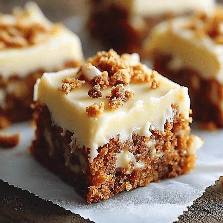 Decadent Carrot Cake Bars with Cream Cheese Frosting - Clara quick dinners