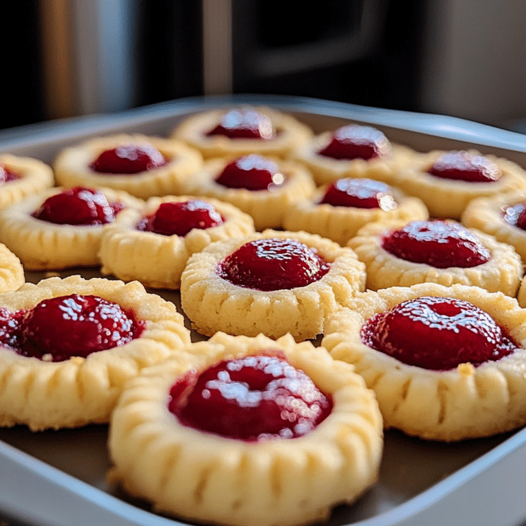Raspberry Almond Shortbread Thumbprint Cookies - Clara quick dinners