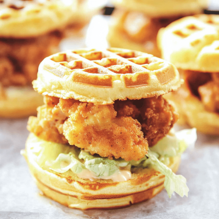 Chicken & Waffle Sliders Recipe - Clara quick dinners
