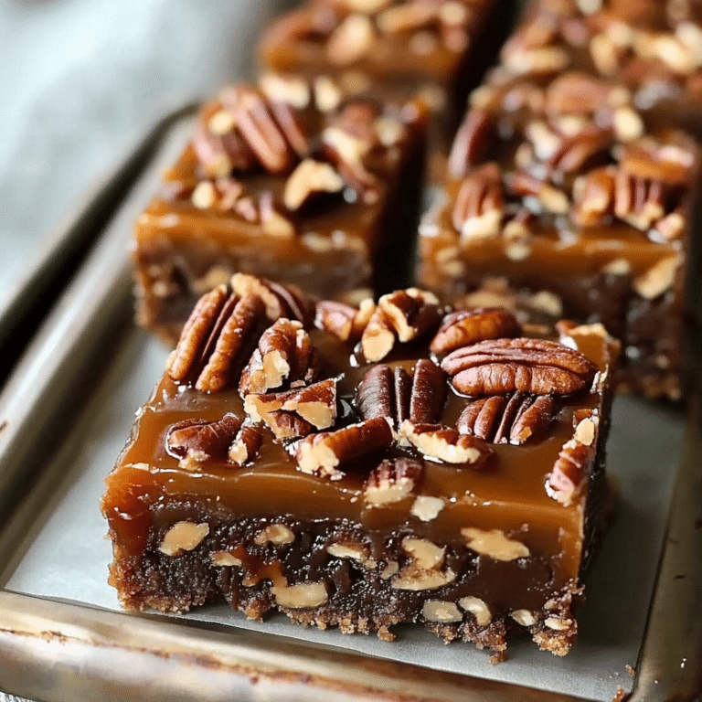 Easy Caramel Pecan Turtle Bars - Clara quick dinners