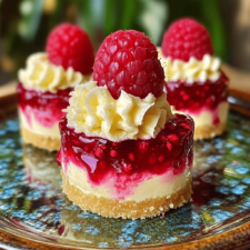 No Bake Mini Lemon Raspberry Cheesecakes - Clara quick dinners