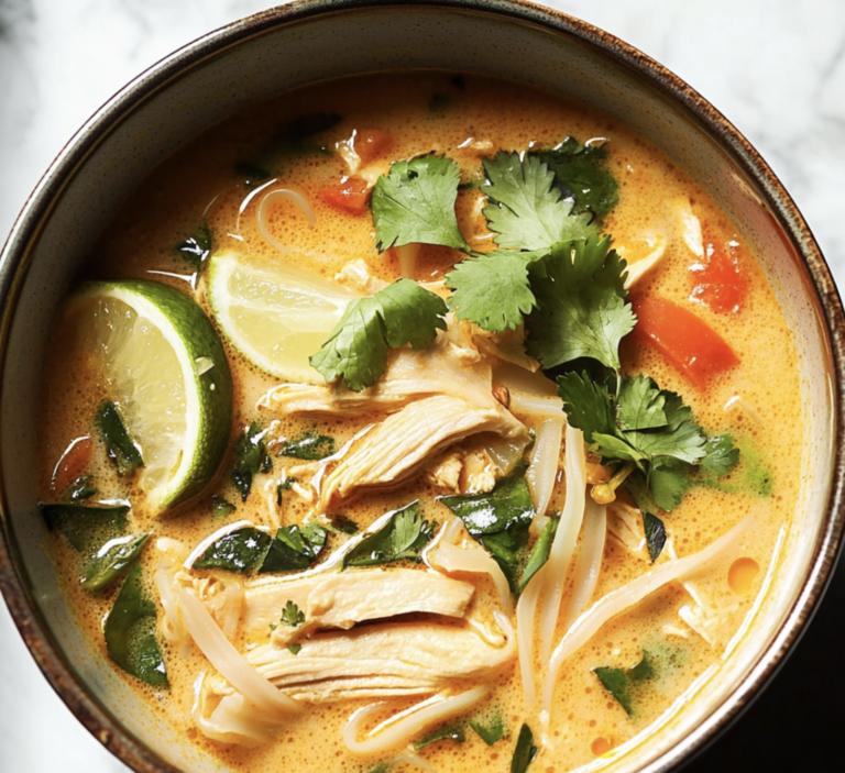 Easy Thai Chicken Curry Soup - Clara quick dinners