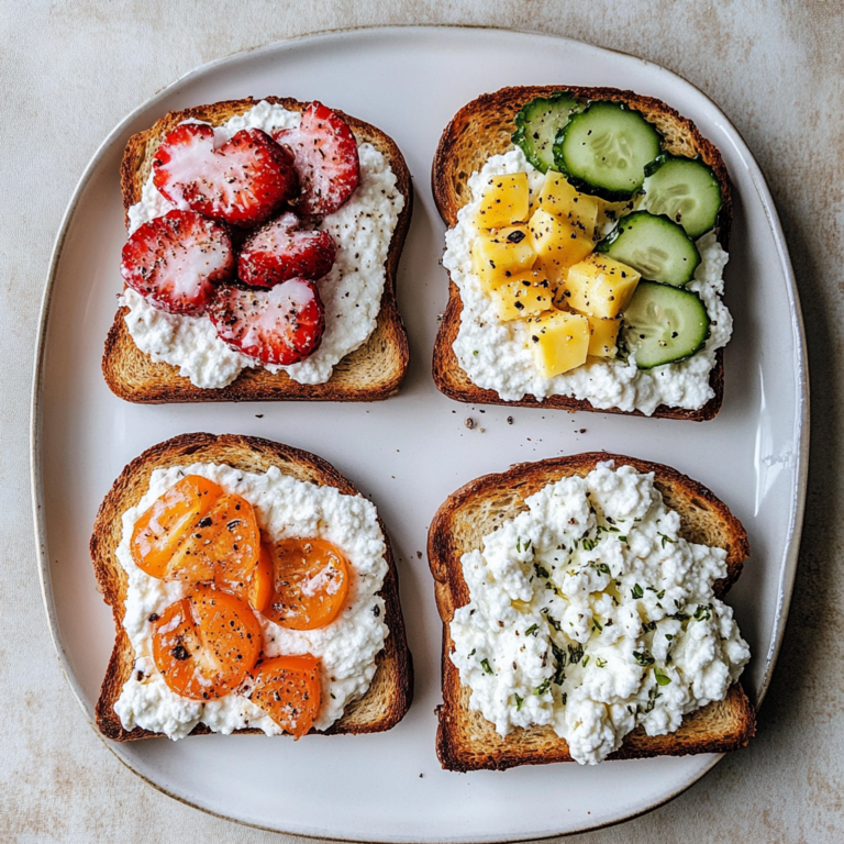 Cottage Cheese Breakfast Toast - Clara quick dinners