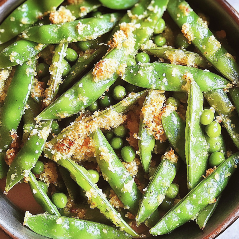Garlic Parmesan Sugar Snap Peas Recipe - Clara quick dinners