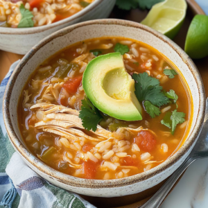 Mexican Chicken Rice Soup Recipe - Clara quick dinners