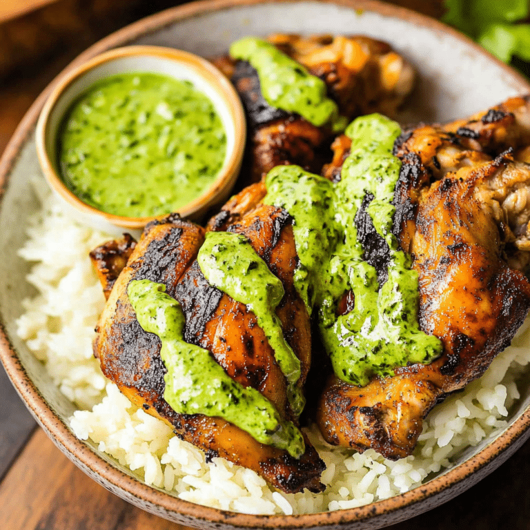 Peruvian Chicken with Green Sauce - Clara quick dinners