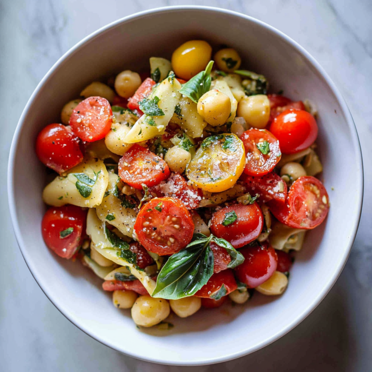 High Protein Tomato Basil Salad - Clara quick dinners