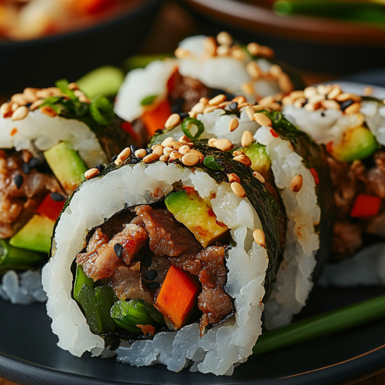 Korean Bulgogi Sushi Rolls Recipe - Clara quick dinners