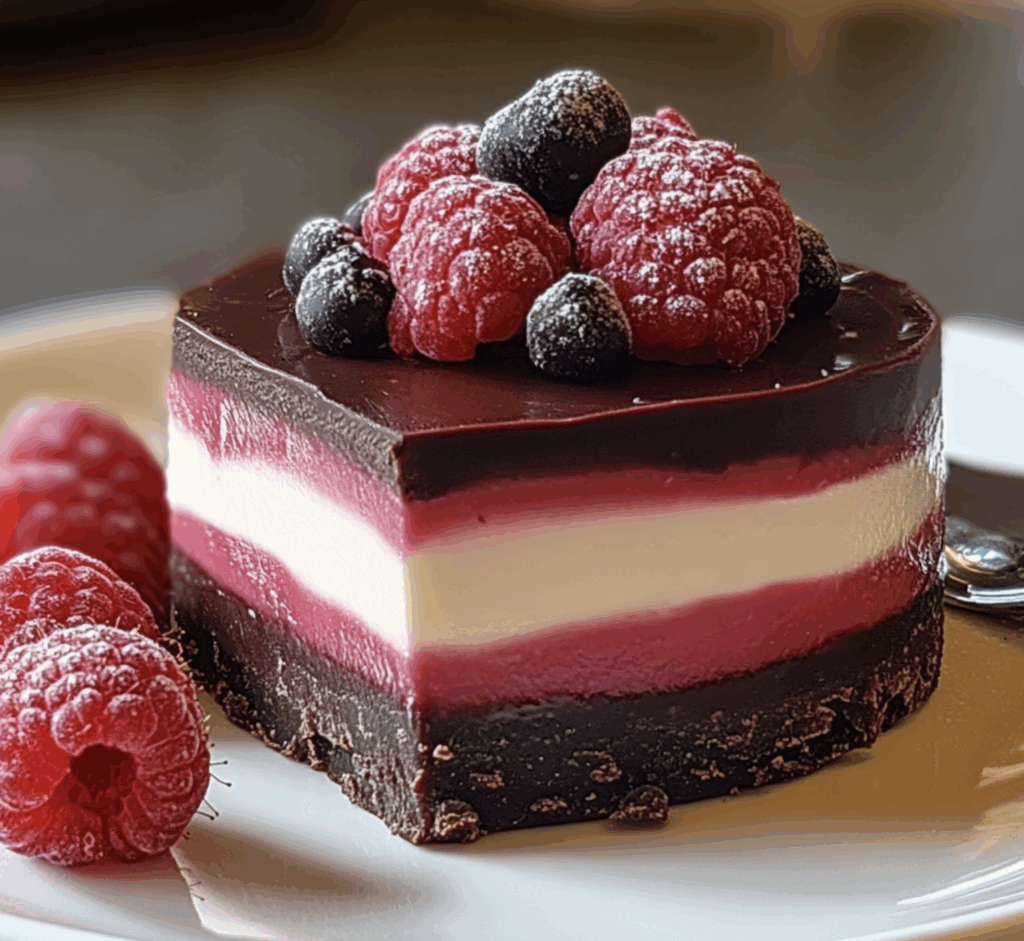 Chocolate Raspberry Bavarois - Clara quick dinners