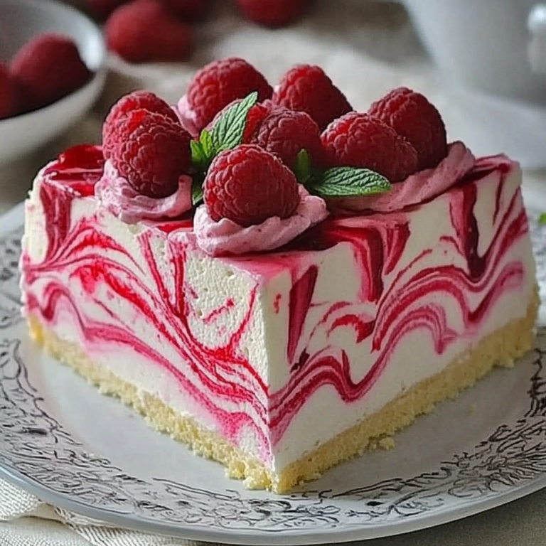 Raspberry Swirl Cheesecake - Clara quick dinners