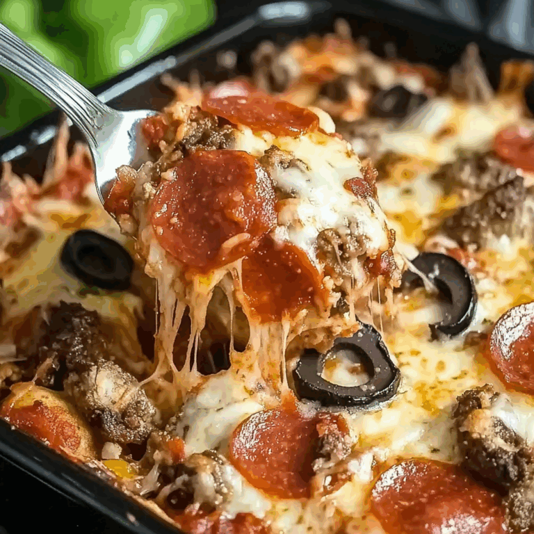 Low Carb Pizza Casserole - Clara quick dinners