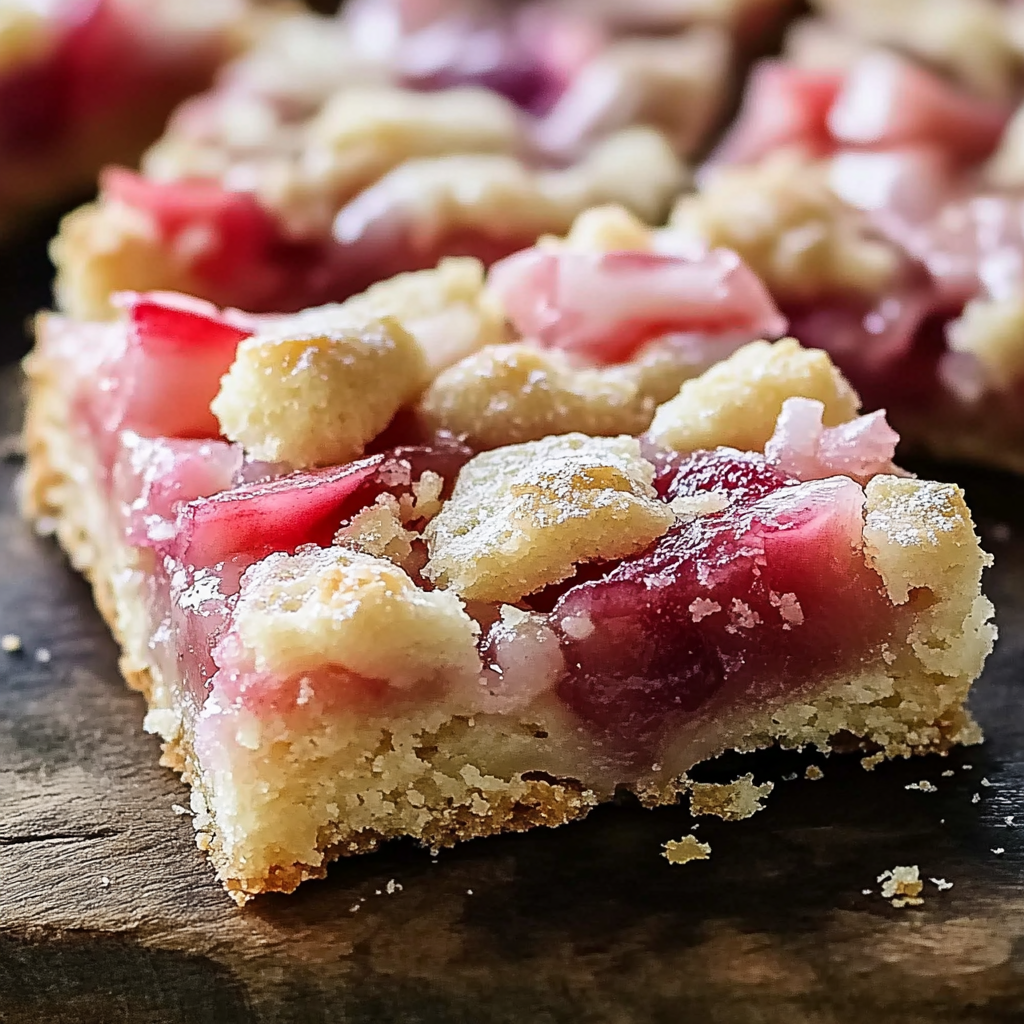 Rhubarb Shortbread Bars - Clara quick dinners
