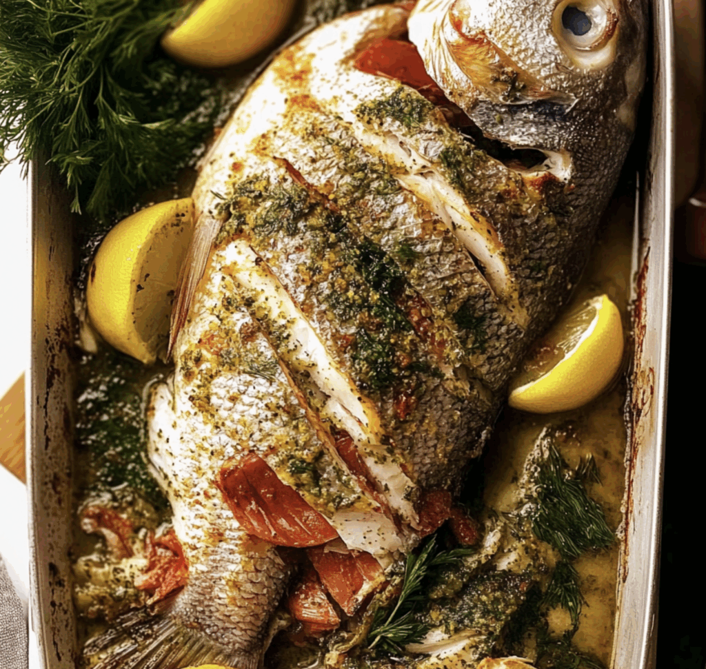 Whole Baked Fish - Clara quick dinners